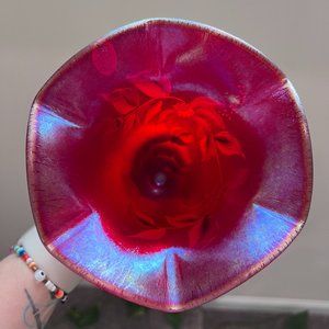 Fenton | Accents | Fenton 0th Anniversary Art Glass Hand Painted Ruby ...